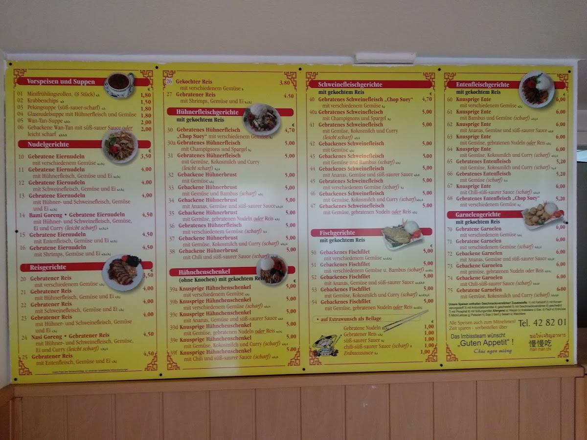 Speisekarte von Asia Snack restaurant, Pößneck