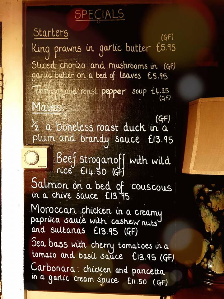 Menu at Boat Inn pub & bar, Norbury