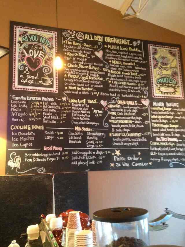 Carta de Munch Deli Cafe, West Pymble