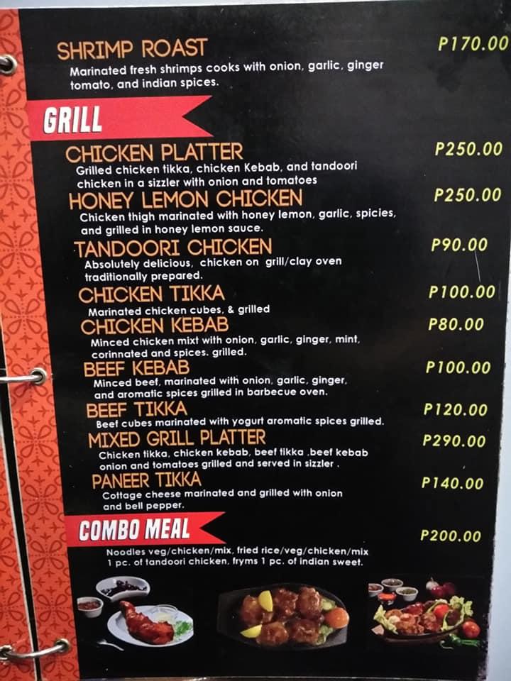 Menu at Namaskar Ji restaurant, Koronadal City