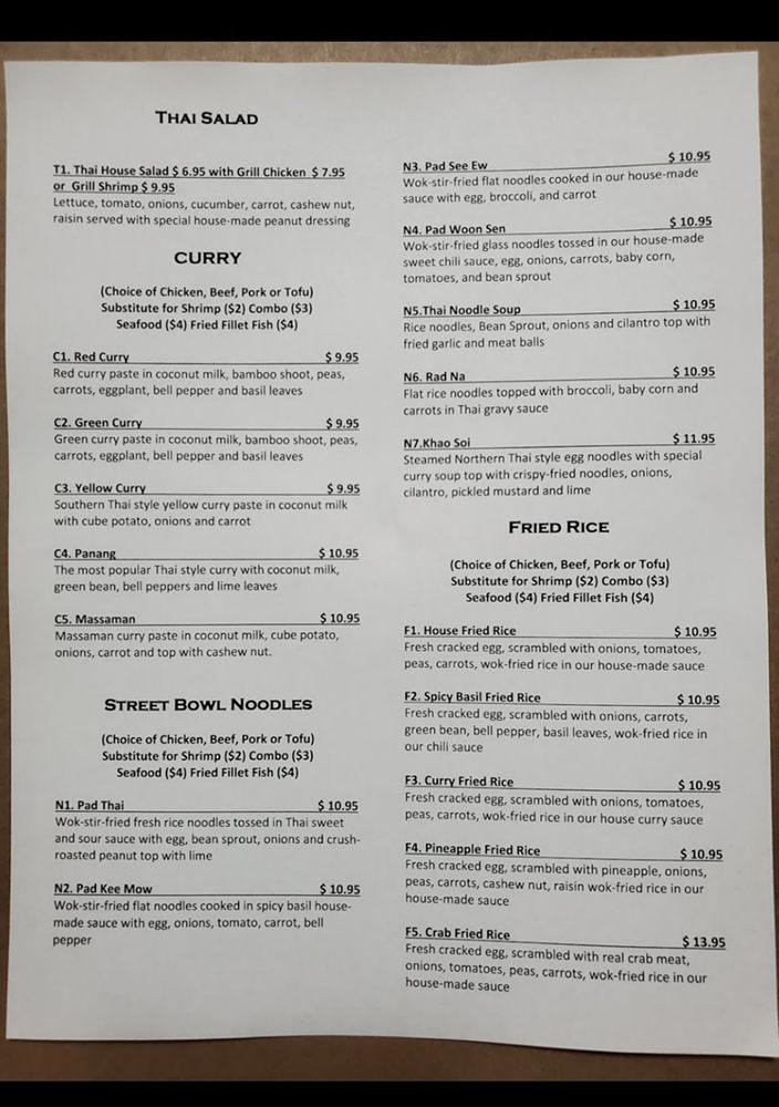 Menu at Street Bowl Scratch Kitchen desserts, Fort Worth