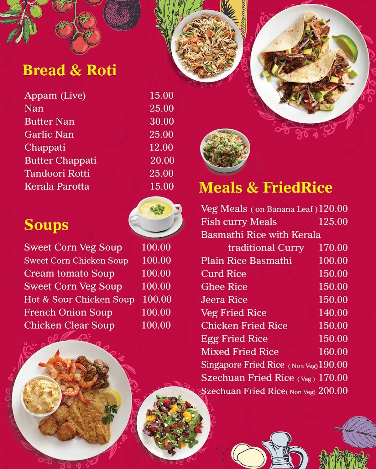 Menu at DUBAI HOTEL & RESTAURANTS KUMARAKOM, Kumarakom