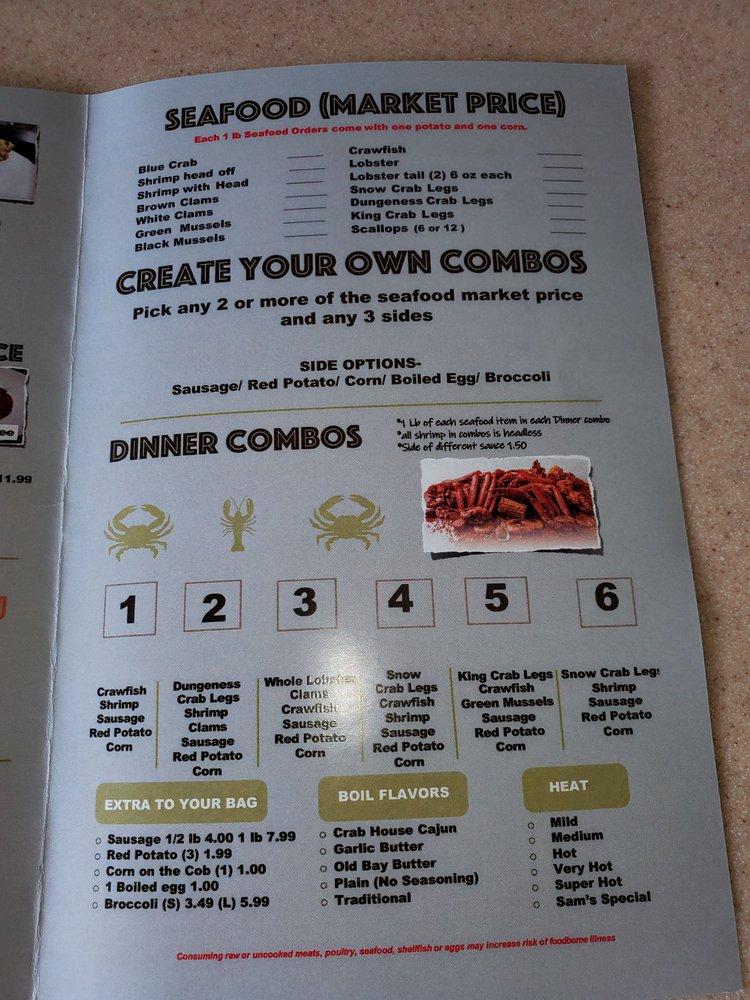 Menu at Storming Crab Mckinney restaurant, McKinney