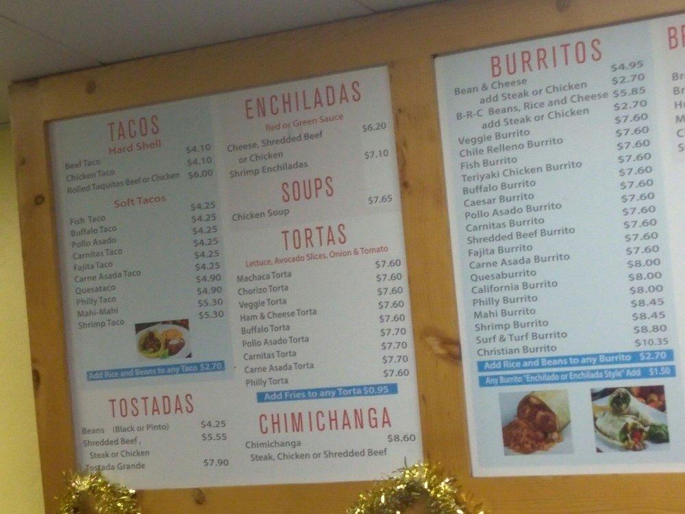 Menu at Vallarta Express Mexican Eatery fast food, San Diego, Mira Mesa ...