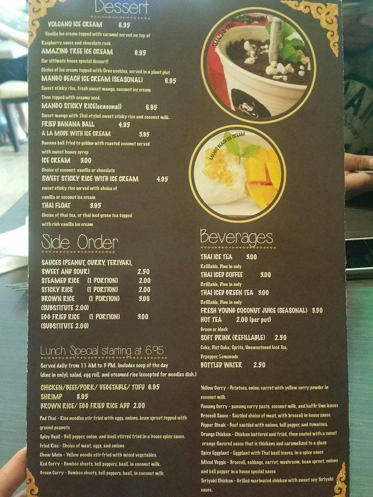 Menu at Amazing Thai restaurant, North Las Vegas, W Ann Rd #109