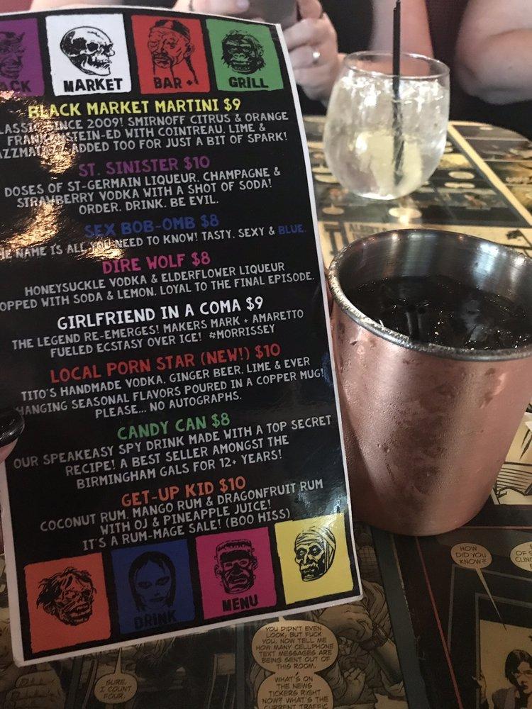 Cool Black Market Bar And Grill Menu Gallery