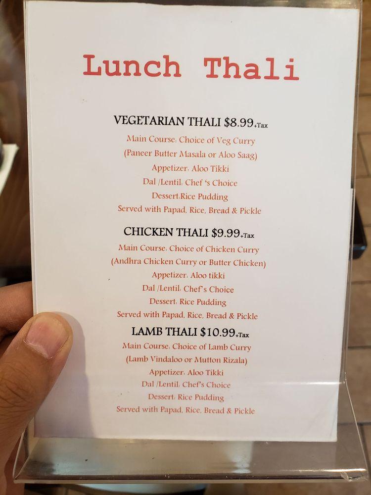 Menu at Hyderabad Biryani Hut restaurant, Toronto