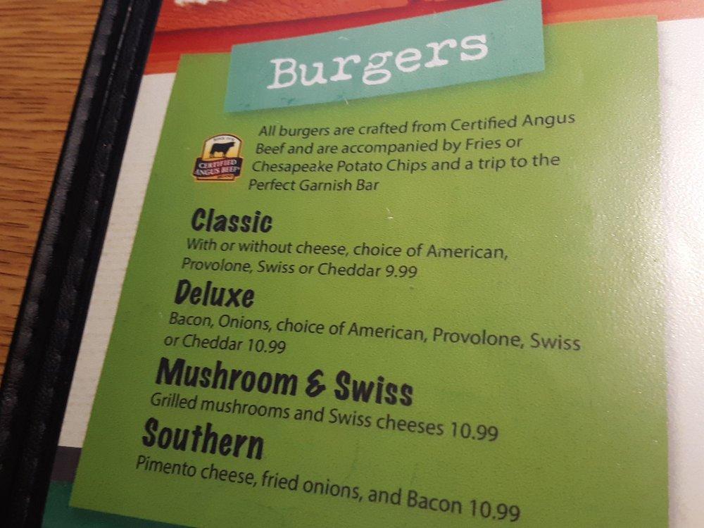 Menu at Snapperz Grill & Steam Bar, Emerald Isle