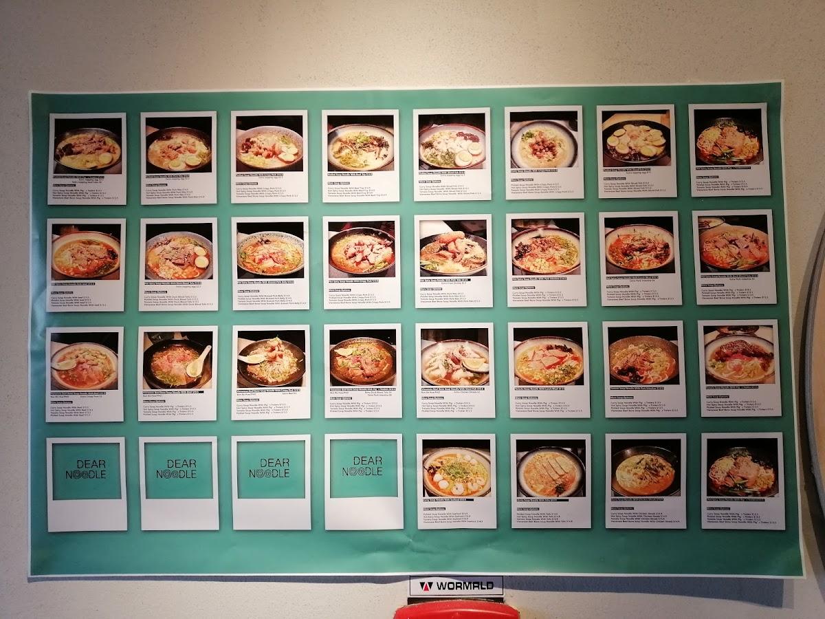 Menu at Mr Circle restaurant, Wellington