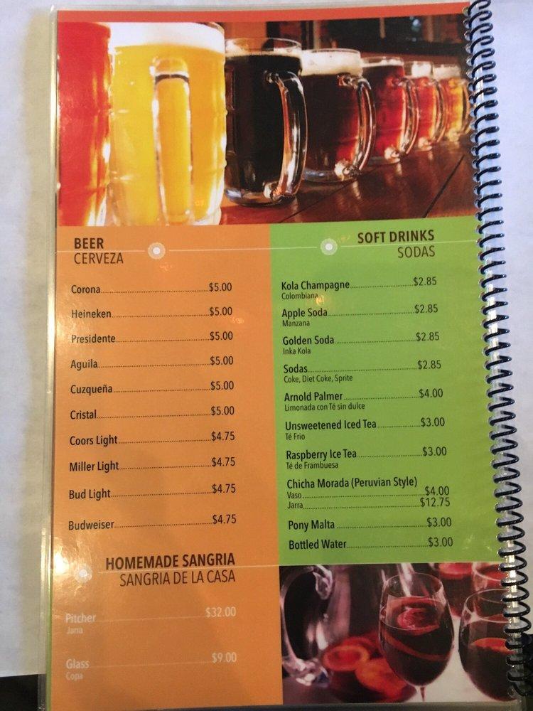 Menu at Pio Pio Restaurant, Orlando, Precision Dr
