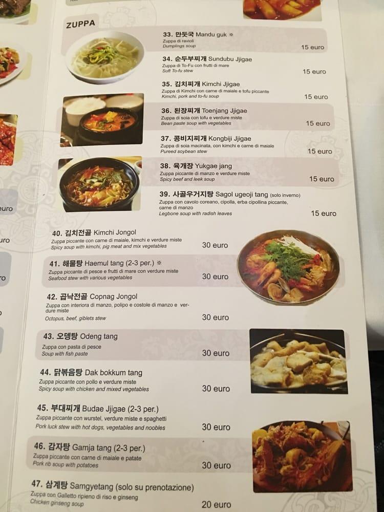 Menu da IGIO Ristorante Coreano Roma, Roma