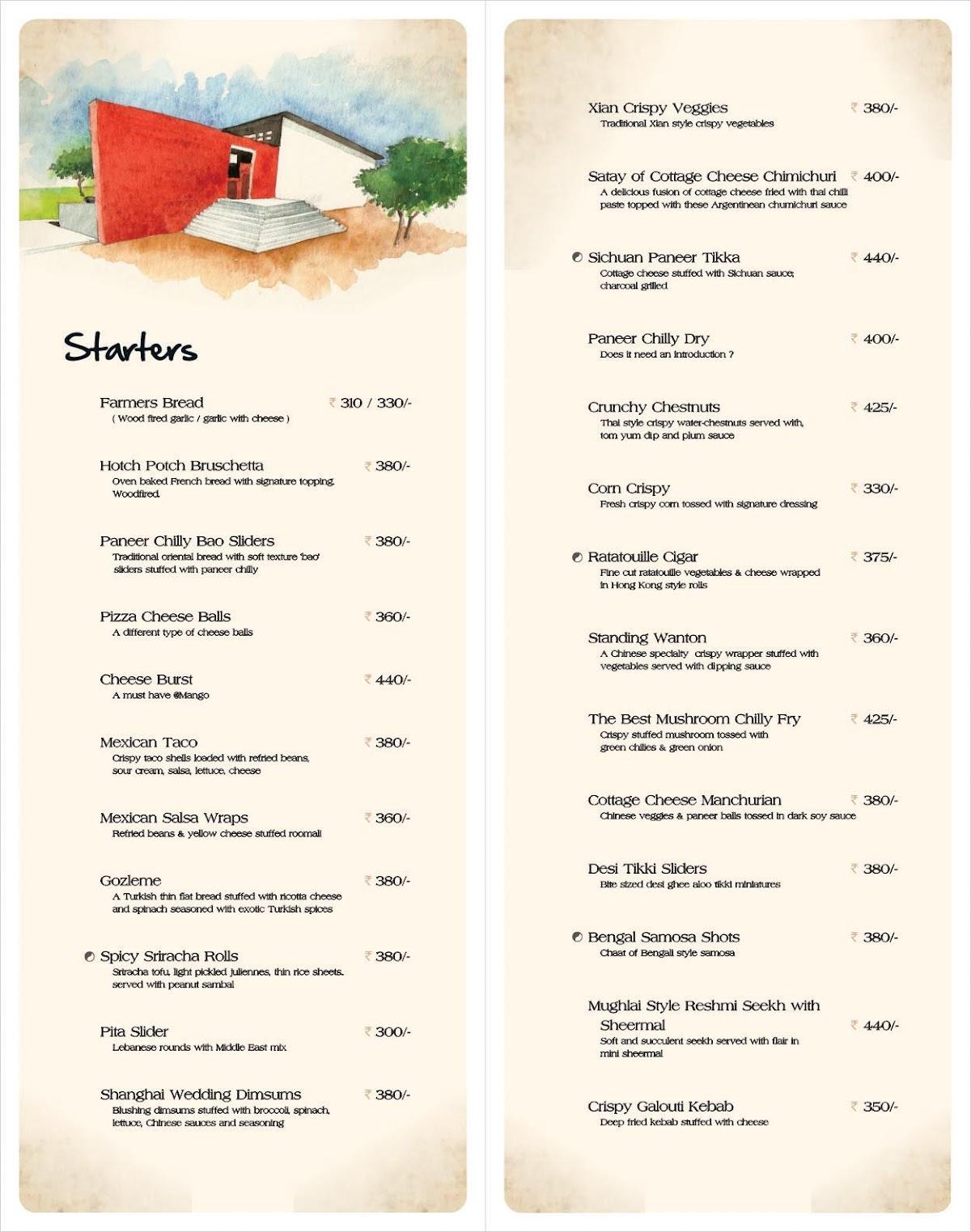Menu at @Mango, Ahmedabad