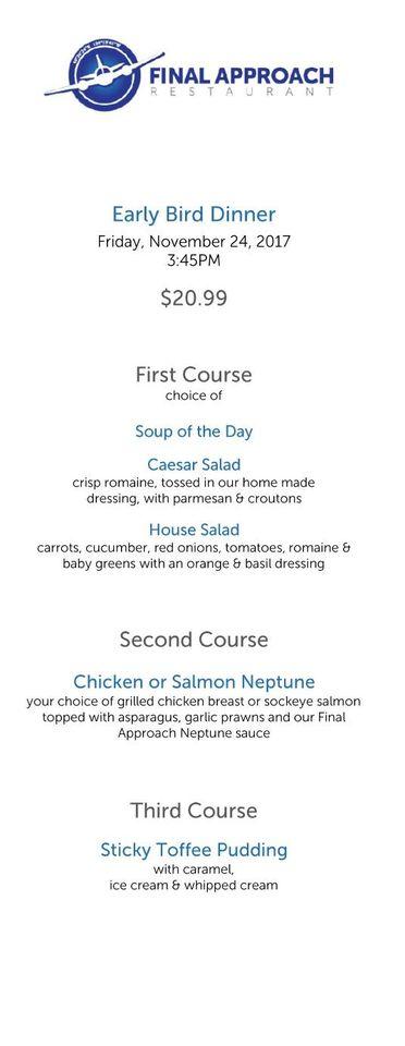 Final Approach Restaurant in Qualicum Beach - Restaurant menu and reviews