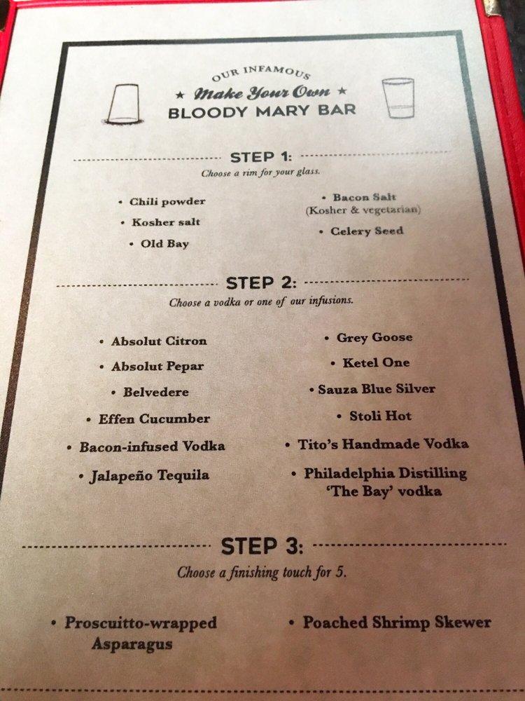 Menu at National Mechanics pub & bar, Philadelphia