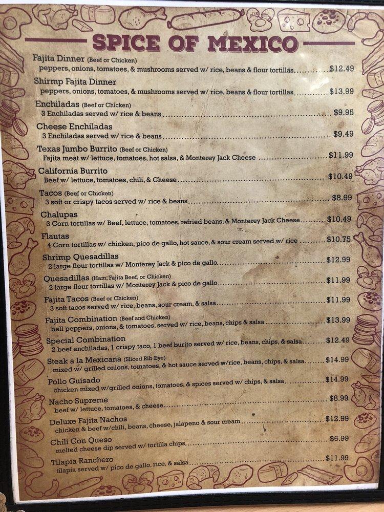 Menu at Sealy Truck Stop, Sealy, Interstate 10 Frontage Rd