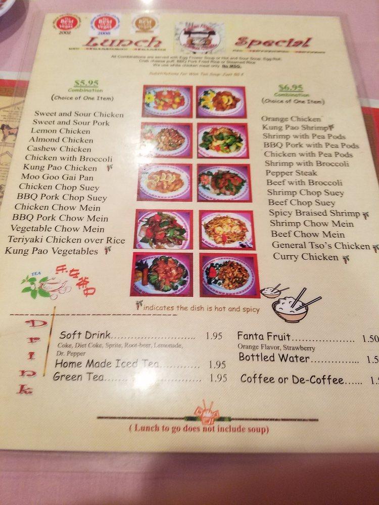 Carta de Golden Flower Chinese Restaurant, Las Vegas