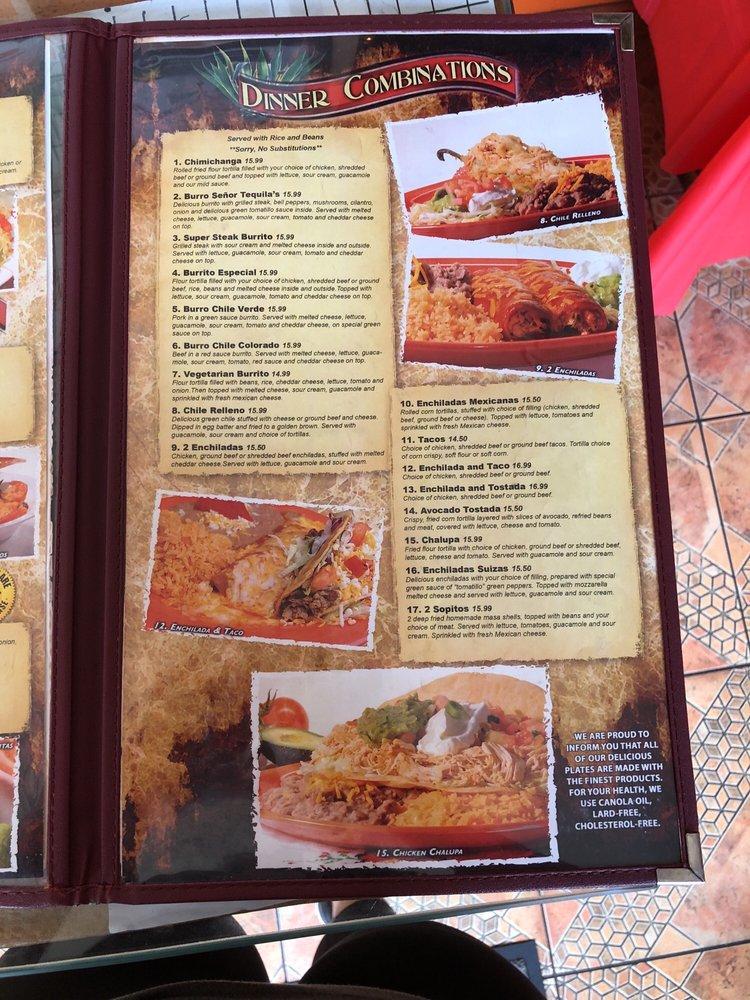 Menu at Señor Tequila's Fine Mexican Grill (Collier Blvd) restaurant ...