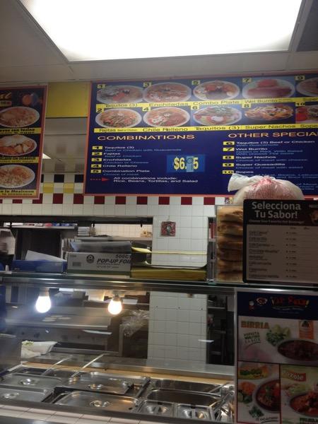 Menu at Que Ricos restaurant, Los Angeles, 712 N Vermont Ave