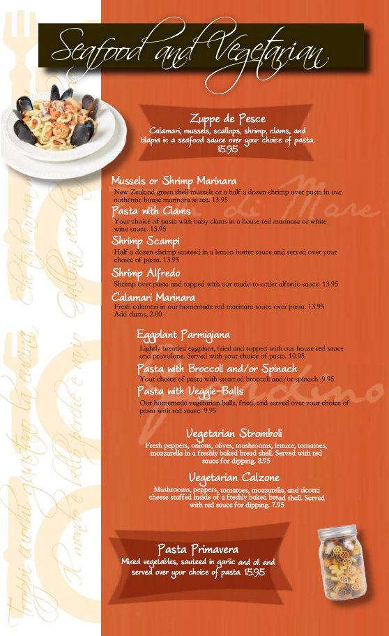 Menu at San Remo Italian Restaurant, Melbourne, N Harbor City Blvd