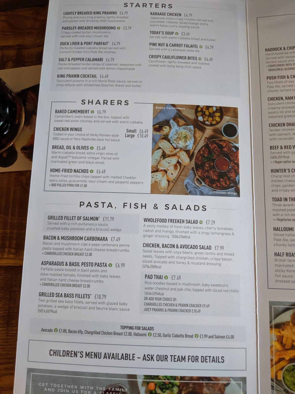 Menu at The Hind pub & bar, Rotherham