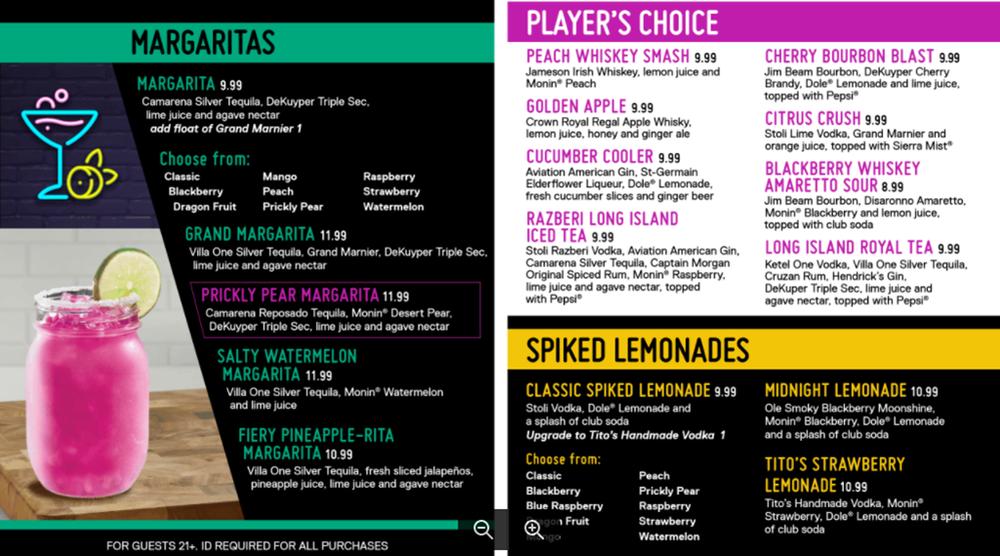 Menu at Lavazza pub & bar, Spring