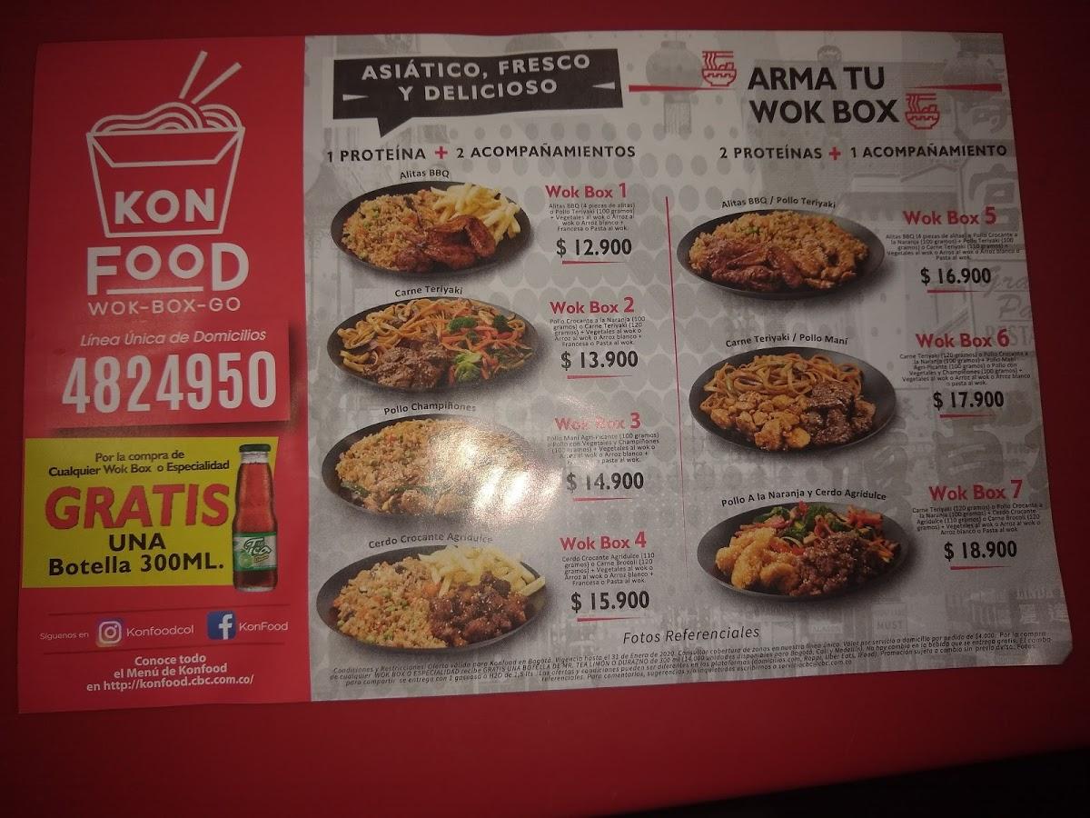 Menu at La Brasa Roja Fontibón restaurant, Bogotá