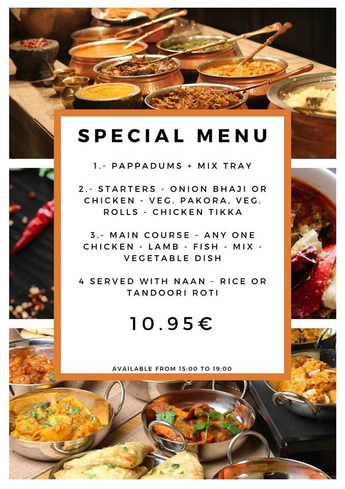 Menu at Love India restaurant, Los Cristianos, centro comercial ...