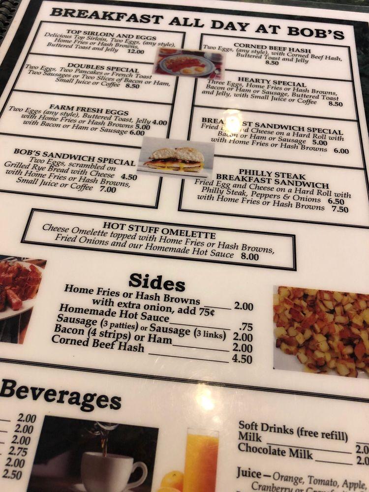 Menu at Bob's Diner restaurant, Rochester, E Henrietta Rd