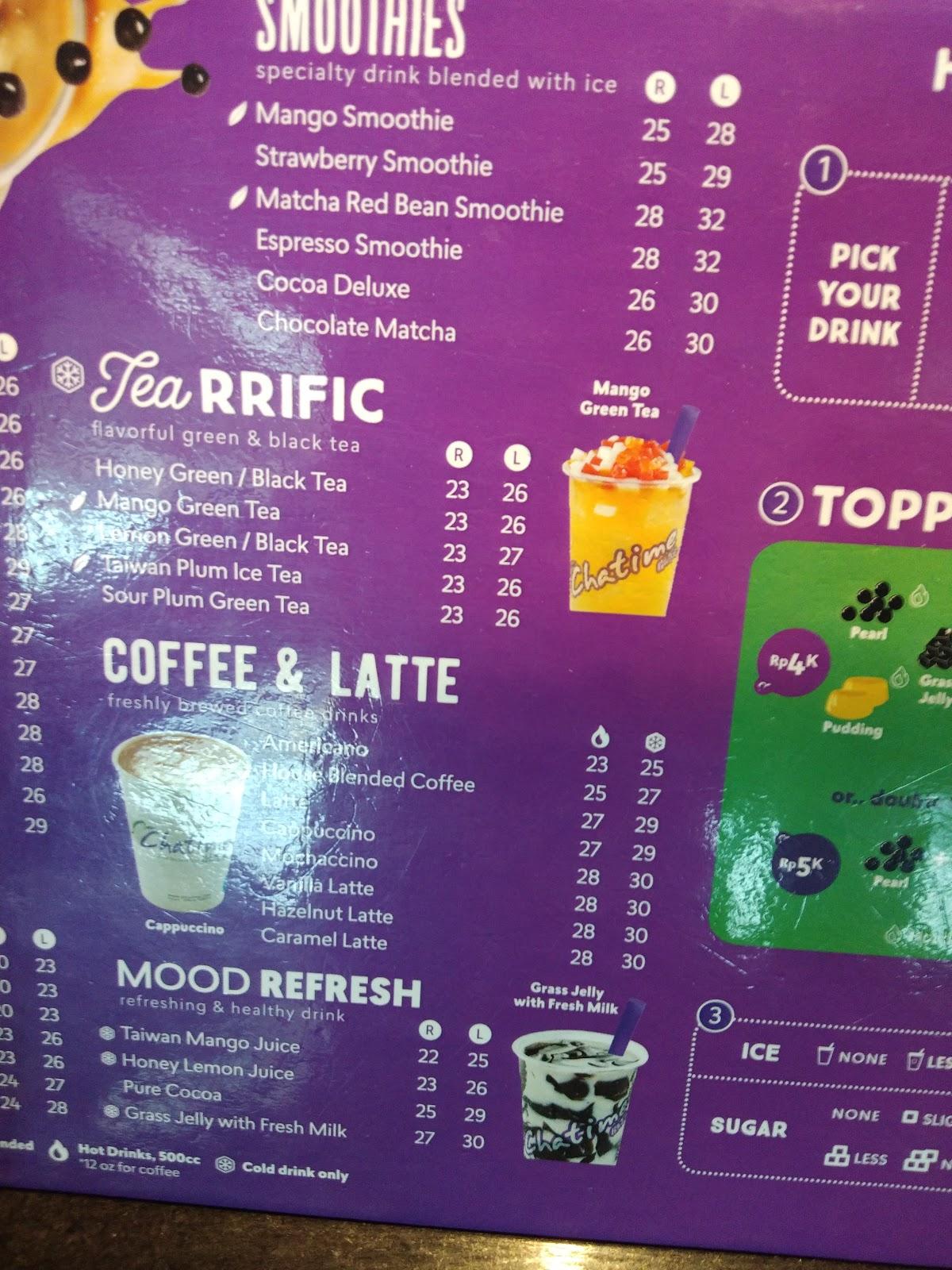 Menu at Chatime - Executive Port Merak restaurant, Cilegon