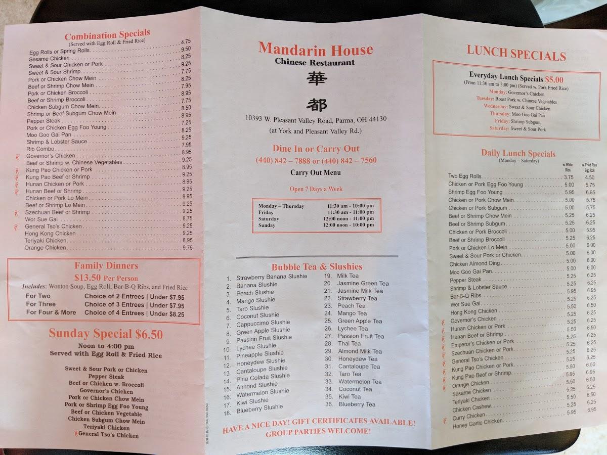 Chinese Food Mandarin House at Ronald Piper blog