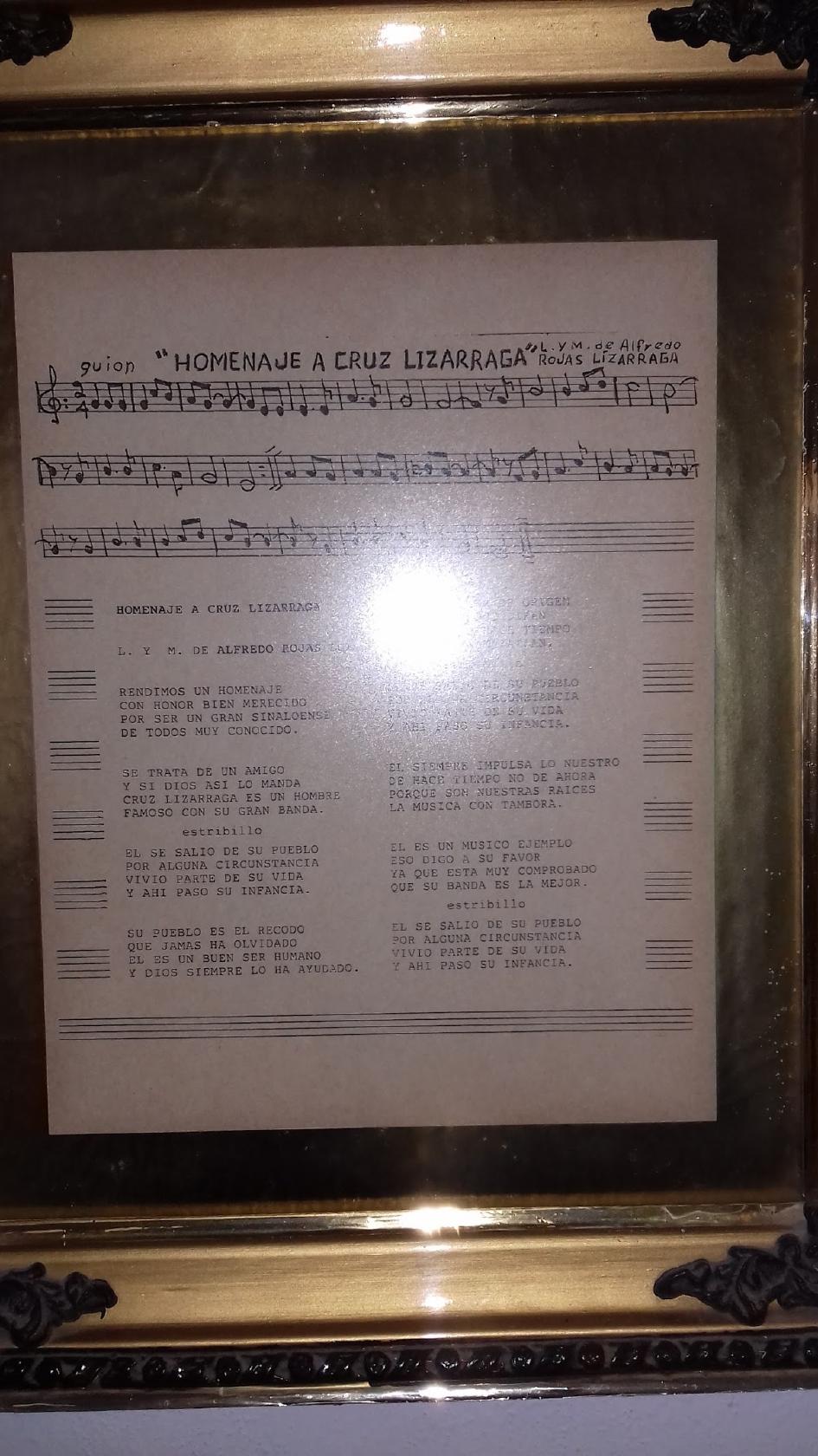 Menu at El Recodo club, El Recodo