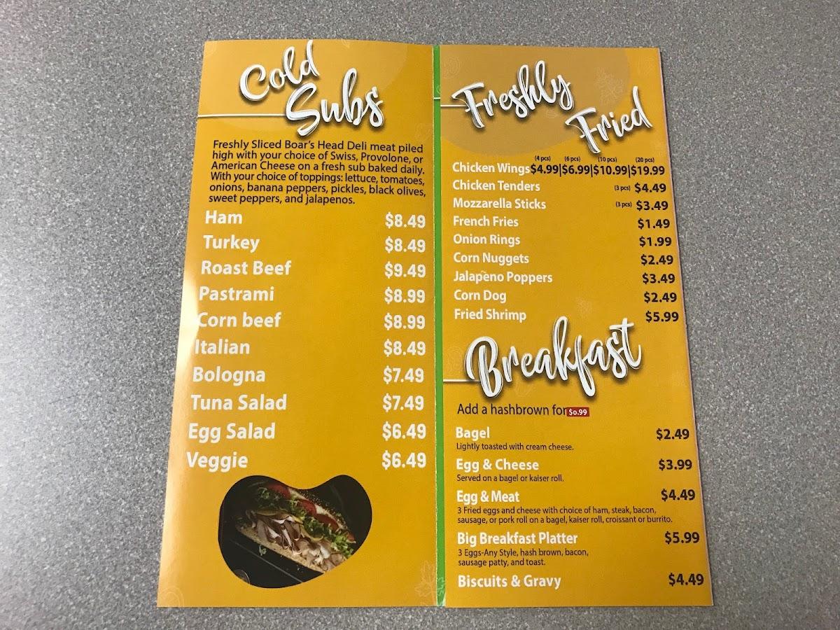 Menu at On The Fly Deli & Grill restaurant, Vero Beach
