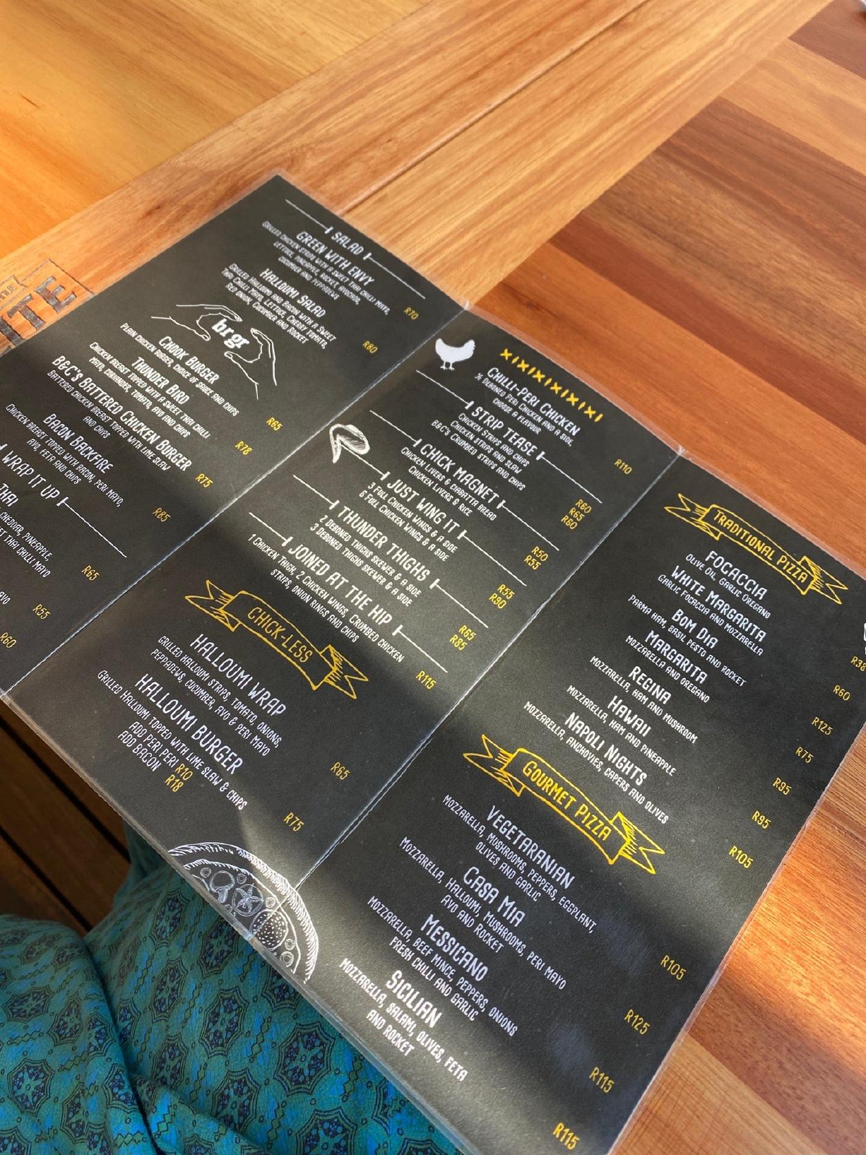 Menu at Bird & Co Umhlanga restaurant, Durban, Shop 14a