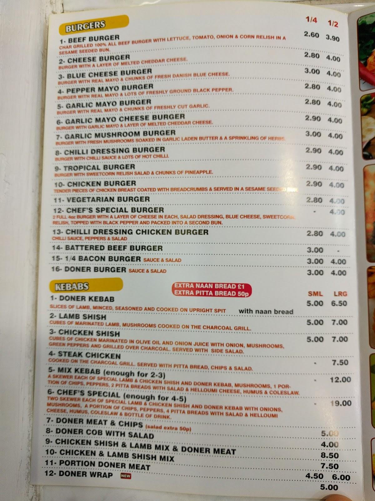 Menu at Desford Fish Bar, Botcheston