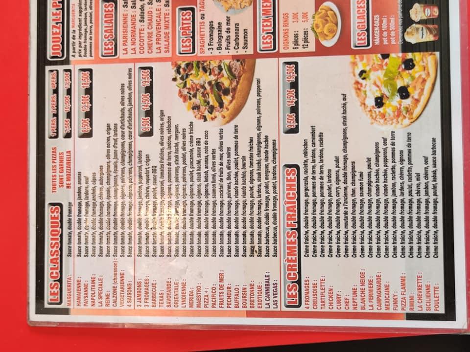 Menu at Funky Pizza pizzeria, Villepreux