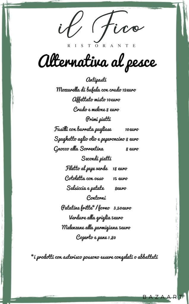 Speisekarte von Ristorante Il Fico, Strettoia, Via Strettoia