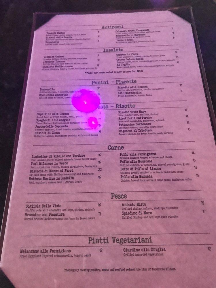 Menu at Casa Mia On The Green pub & bar, Rocky Hill