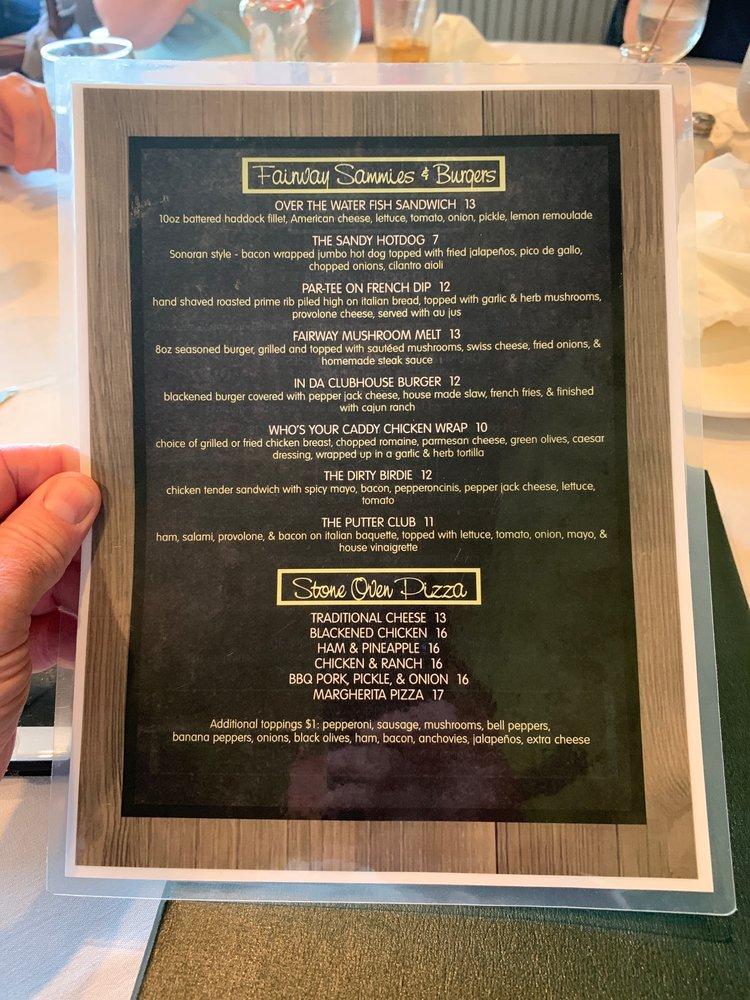 Menu at Uniontown Country Club, Uniontown