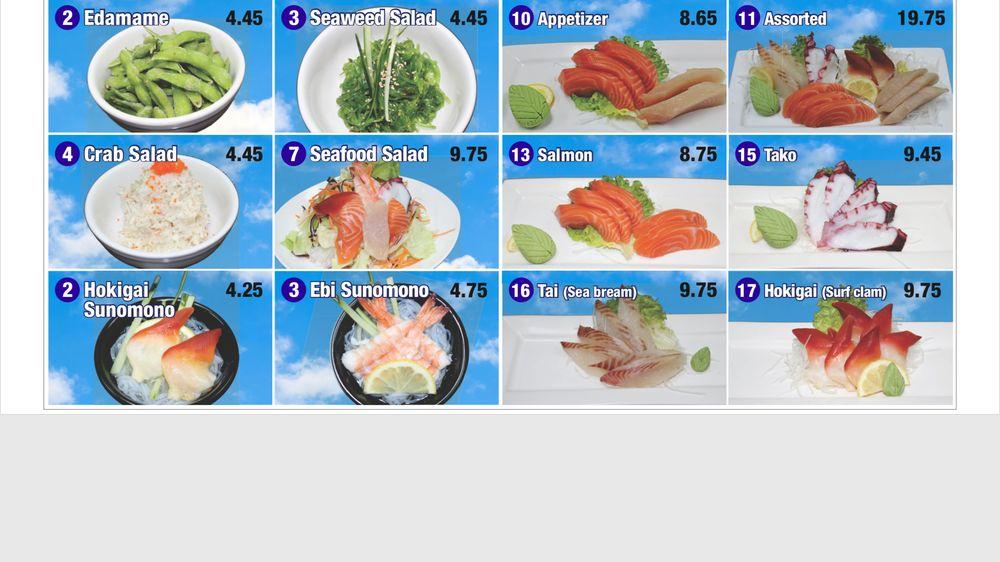 Menu at Sora Sushi House restaurant, New Westminster