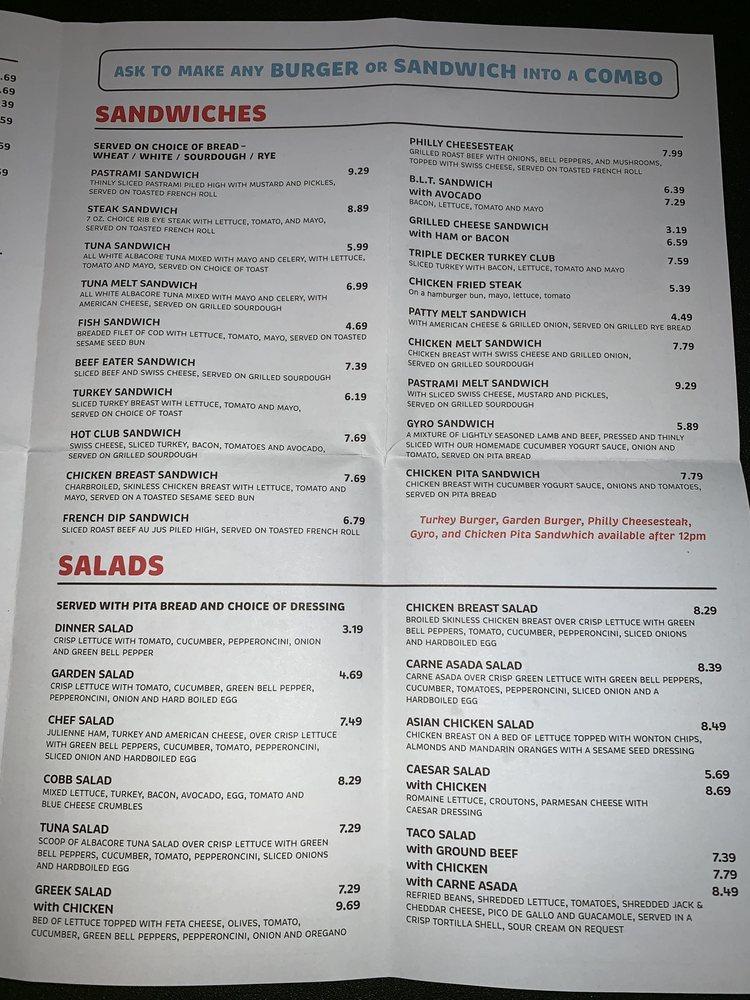 Menu at Grand Burger, Glendora fast food, Glendora