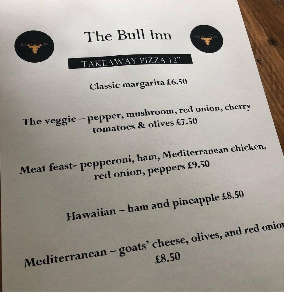 Menu at Bull Inn Fernhill Heath pub & bar, Worcester