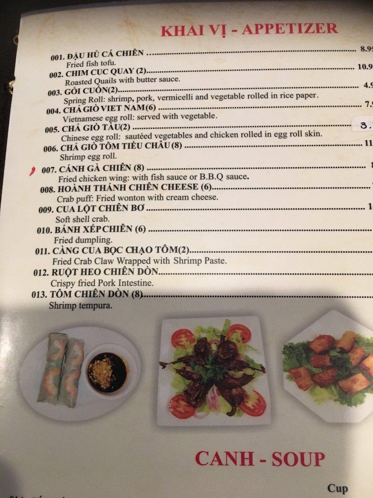 Carta de A Dong Vietnamese & Chinese Restaurant @DeZavala, San Antonio ...