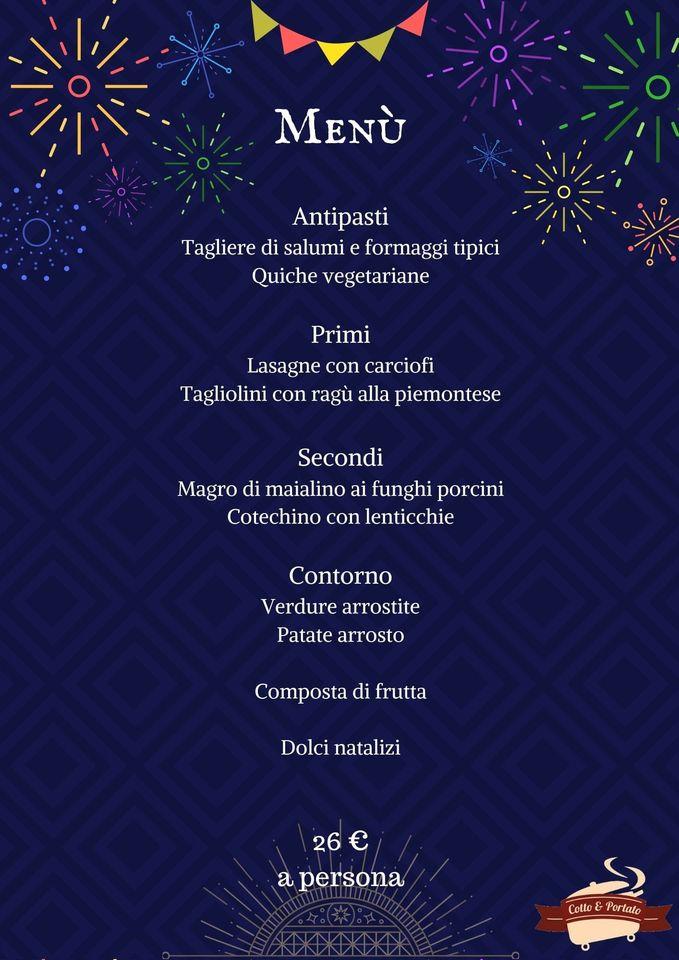 Menu at Cotto e Portato restaurant, Rome