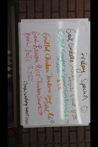 Menu at Colonel's Delicatessen restaurant, Knoxville