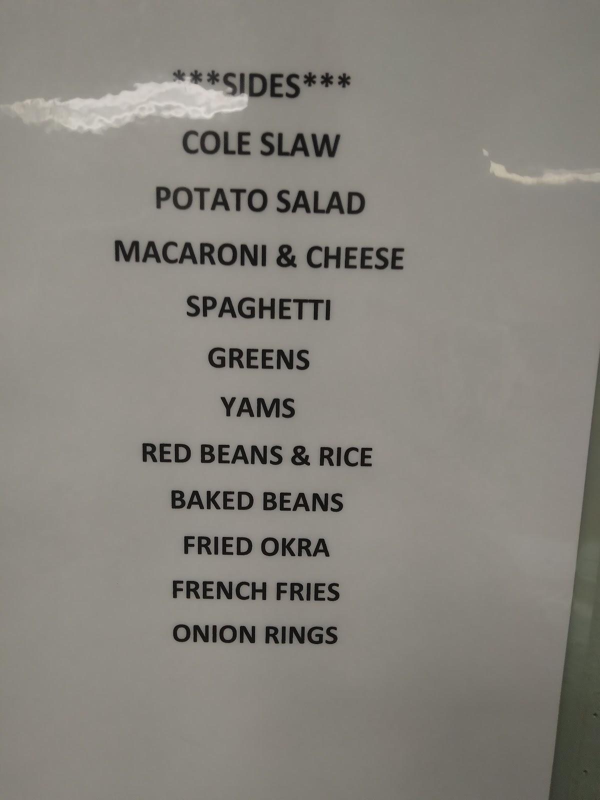 Menu at Elam Brothers II restaurant, Pontiac, 487 S Sanford St
