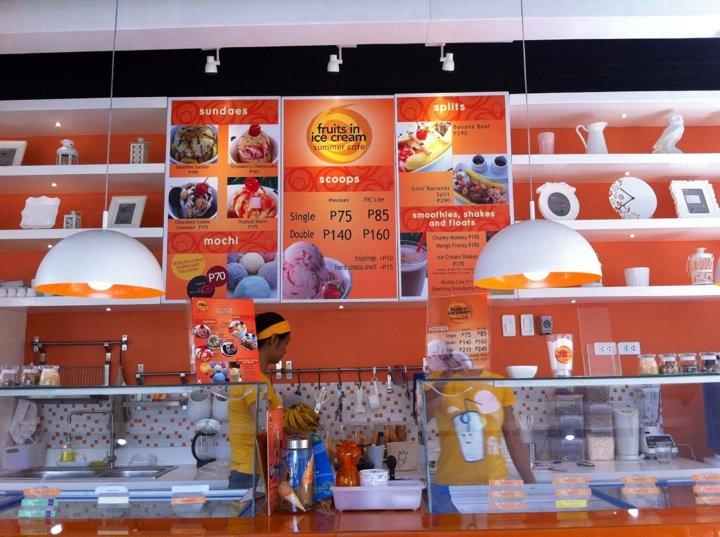 Menu at Fruits 'n Ice Cream, Baguio