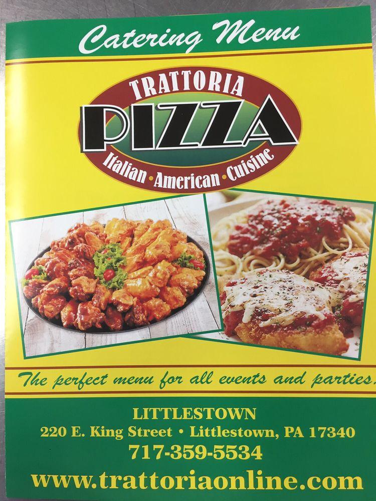 Menu at Trattoria Pizza pizzeria, Littlestown