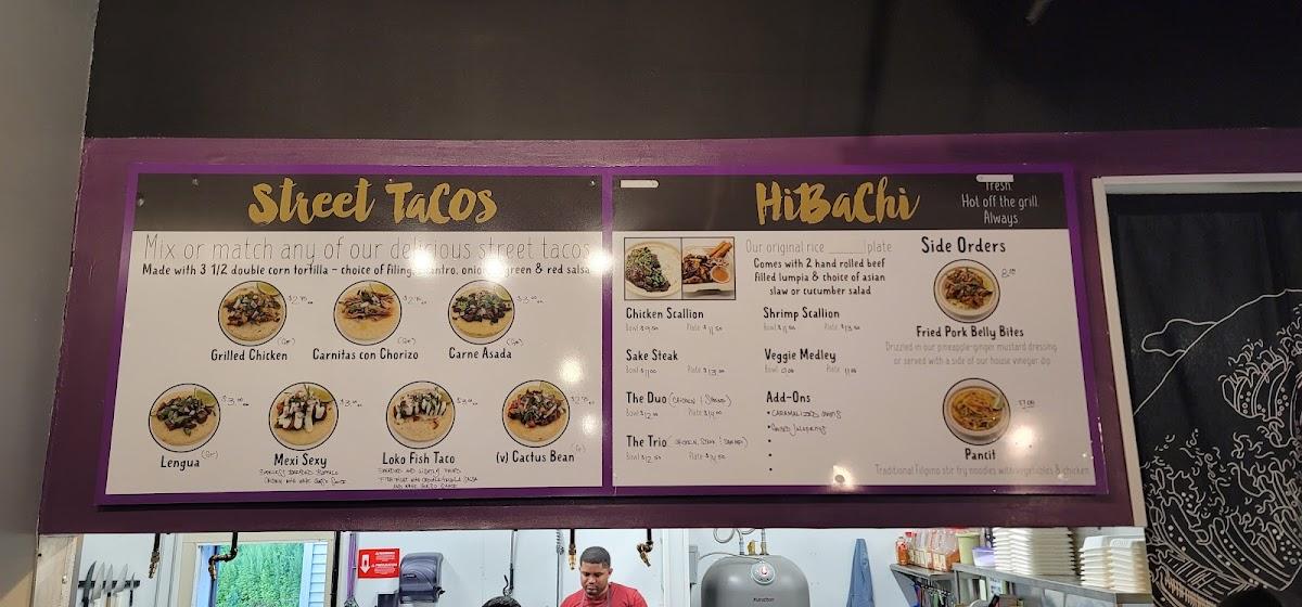 Menu at Yoko Loko Eatery restaurant, Ledyard