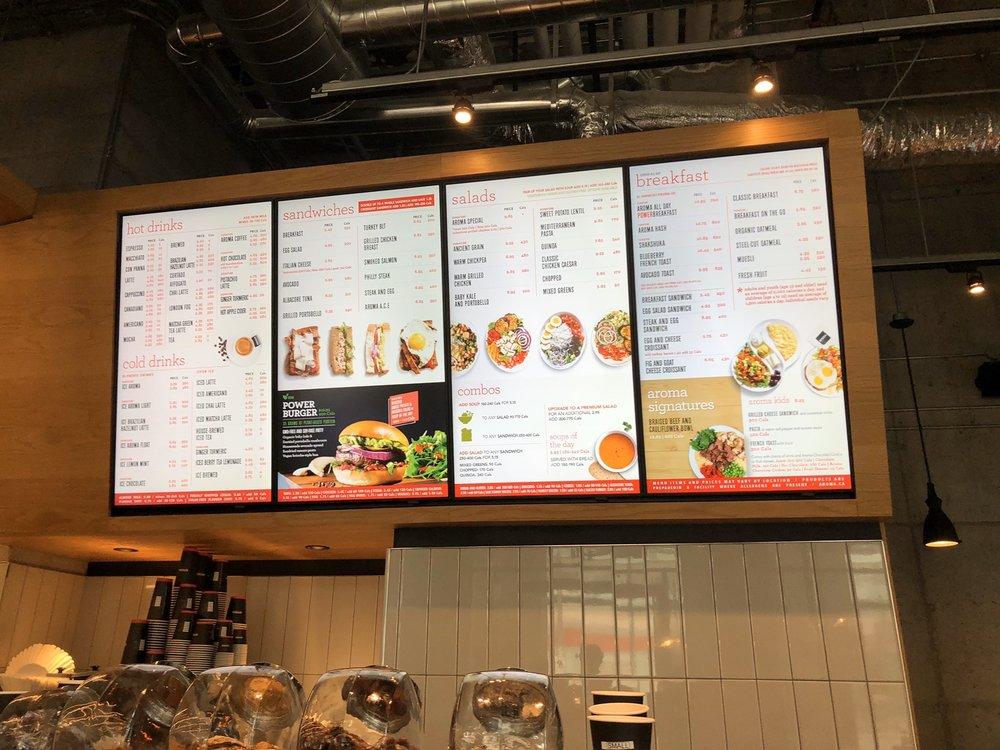 Menu at Aroma Espresso Bar, Toronto, Scotia Plaza Unit 102 Concourse Level