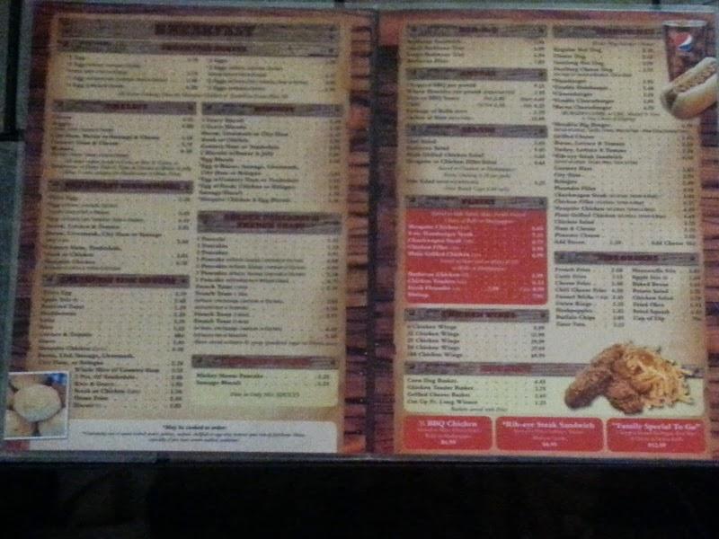 Menu at Hendrix Barbecue, Spencer, 615 Salisbury Ave